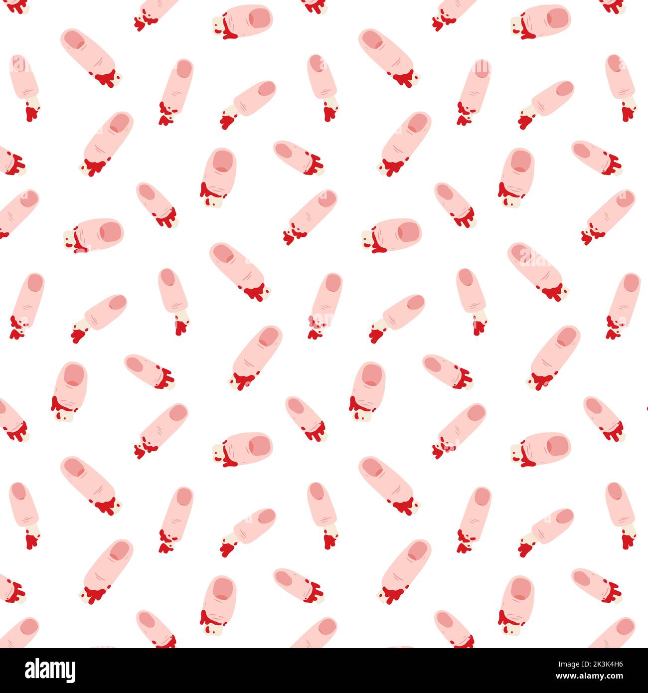 Hand gezeichnet Vektor Illustration von abgerissen Finger pattern ...