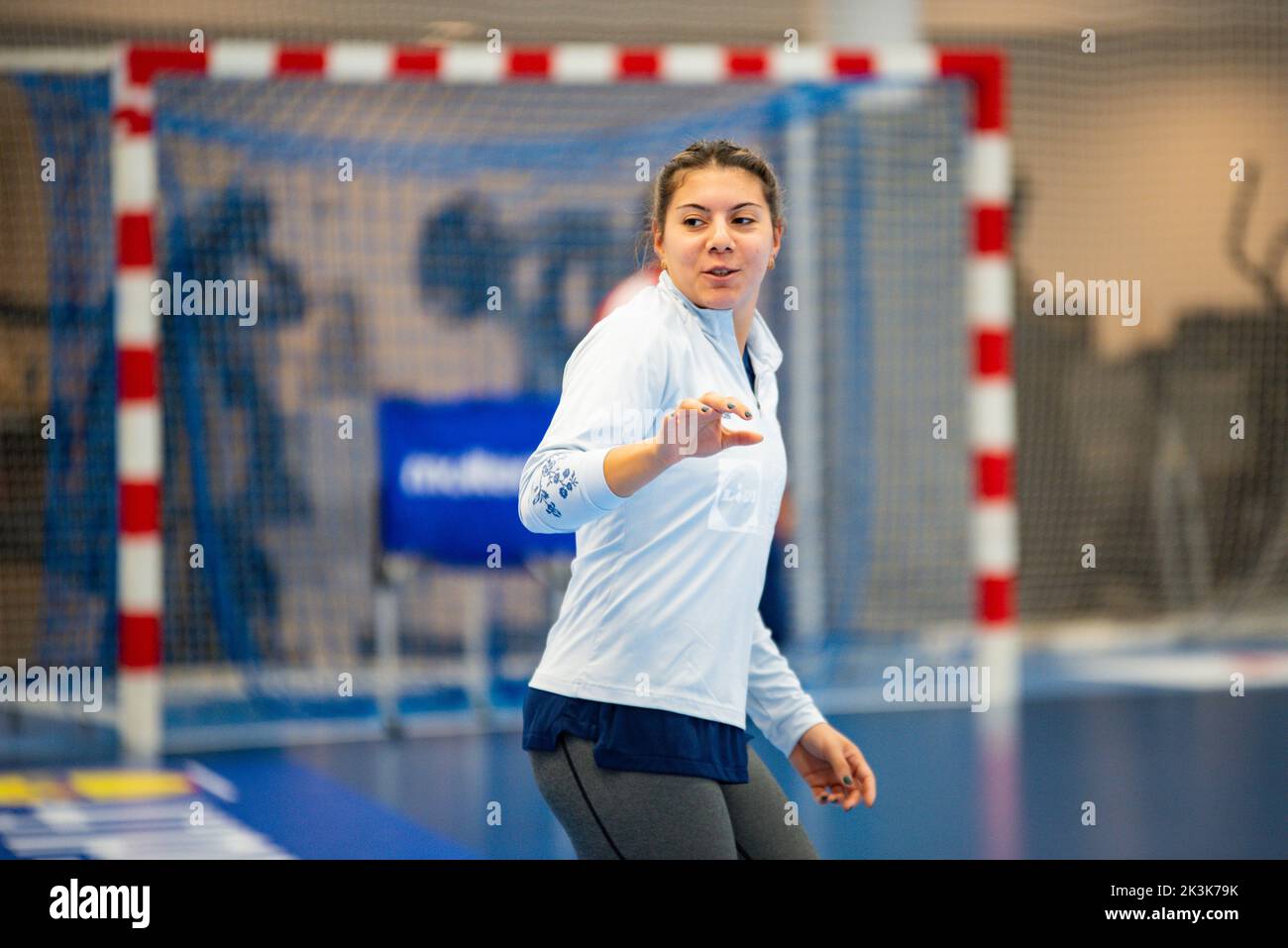 Laura Flippes aus Frankreich beim Training der französischen ...