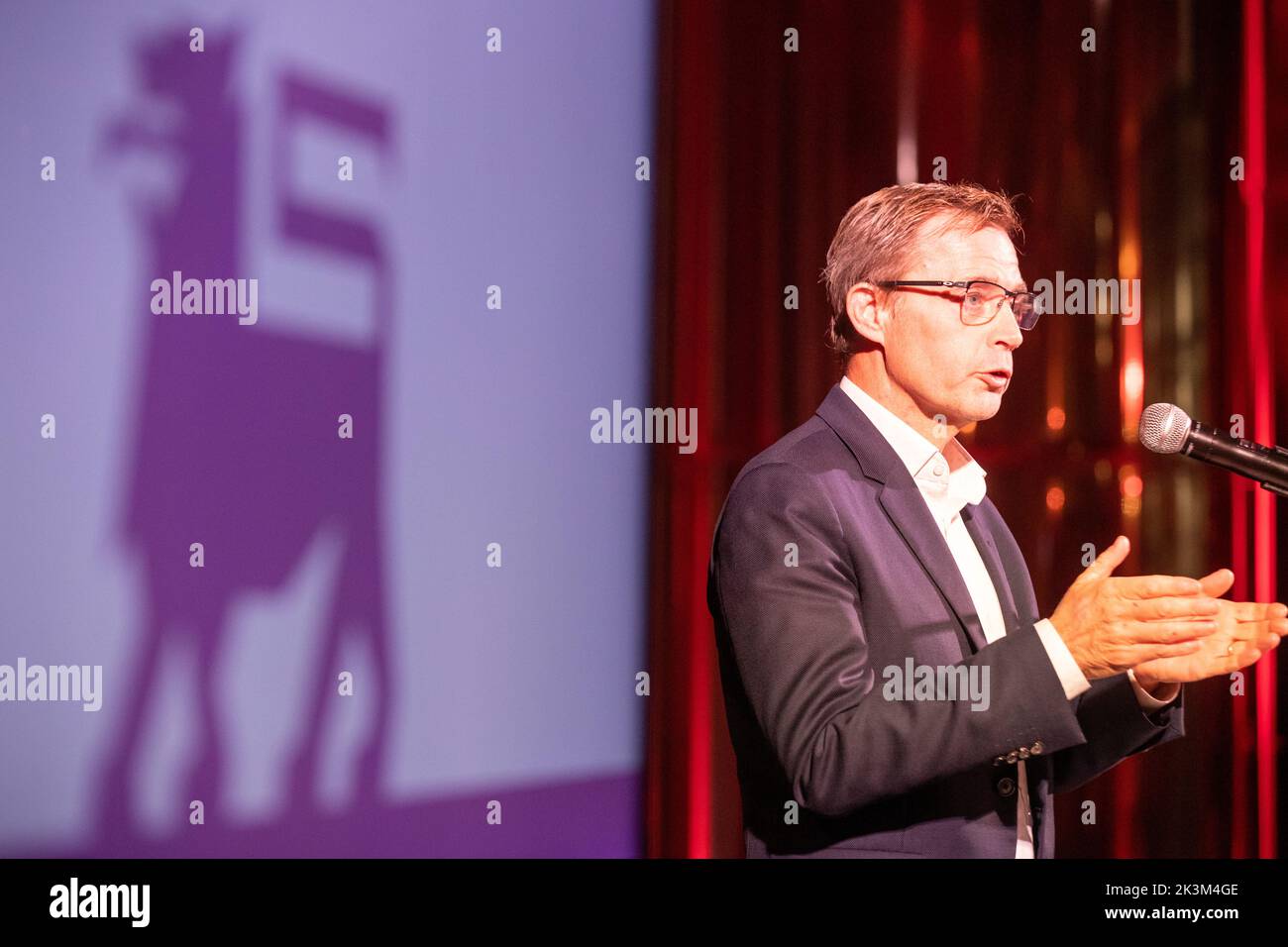 Xavier Piesvaux, CEO von Delhaize, hält am Dienstag, den 27. September ...