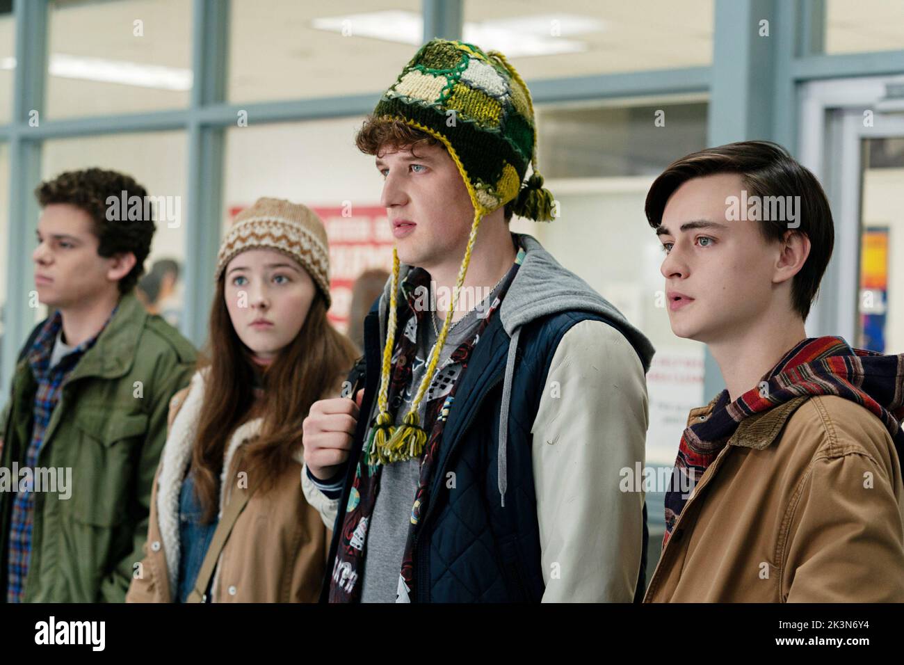 MR. HARRIGAN'S TELEFON, von links: Bennett Saltzman, Alexa Niziak, Conor William Wright, Jaeden ...