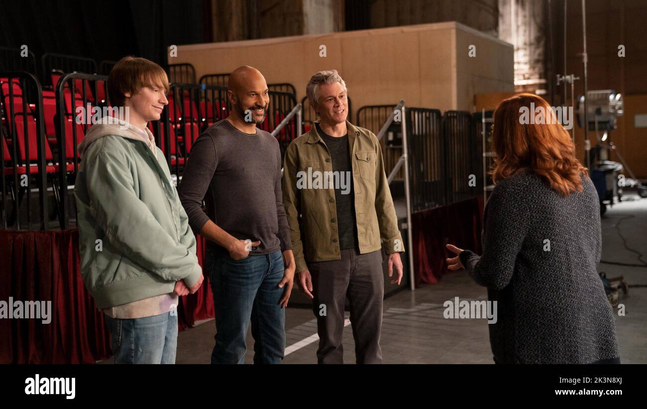 REBOOT, von links: Calum Worthy, Keegan-Michael Key, Johnny Knoxville ...
