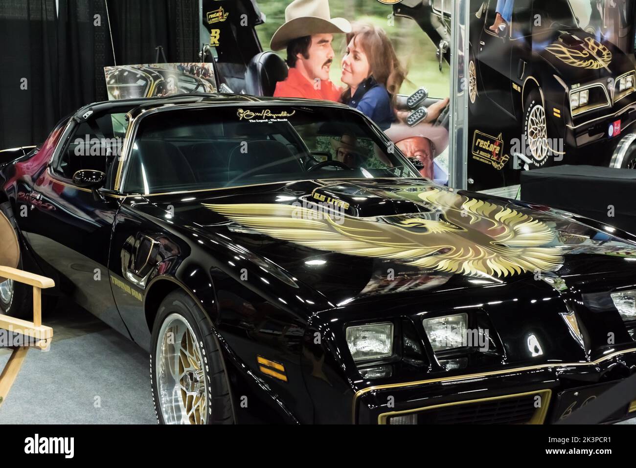DETROIT, MI/USA - 1. März 2019: Ein 1977 Pontiac Firebird Trans am, der ...