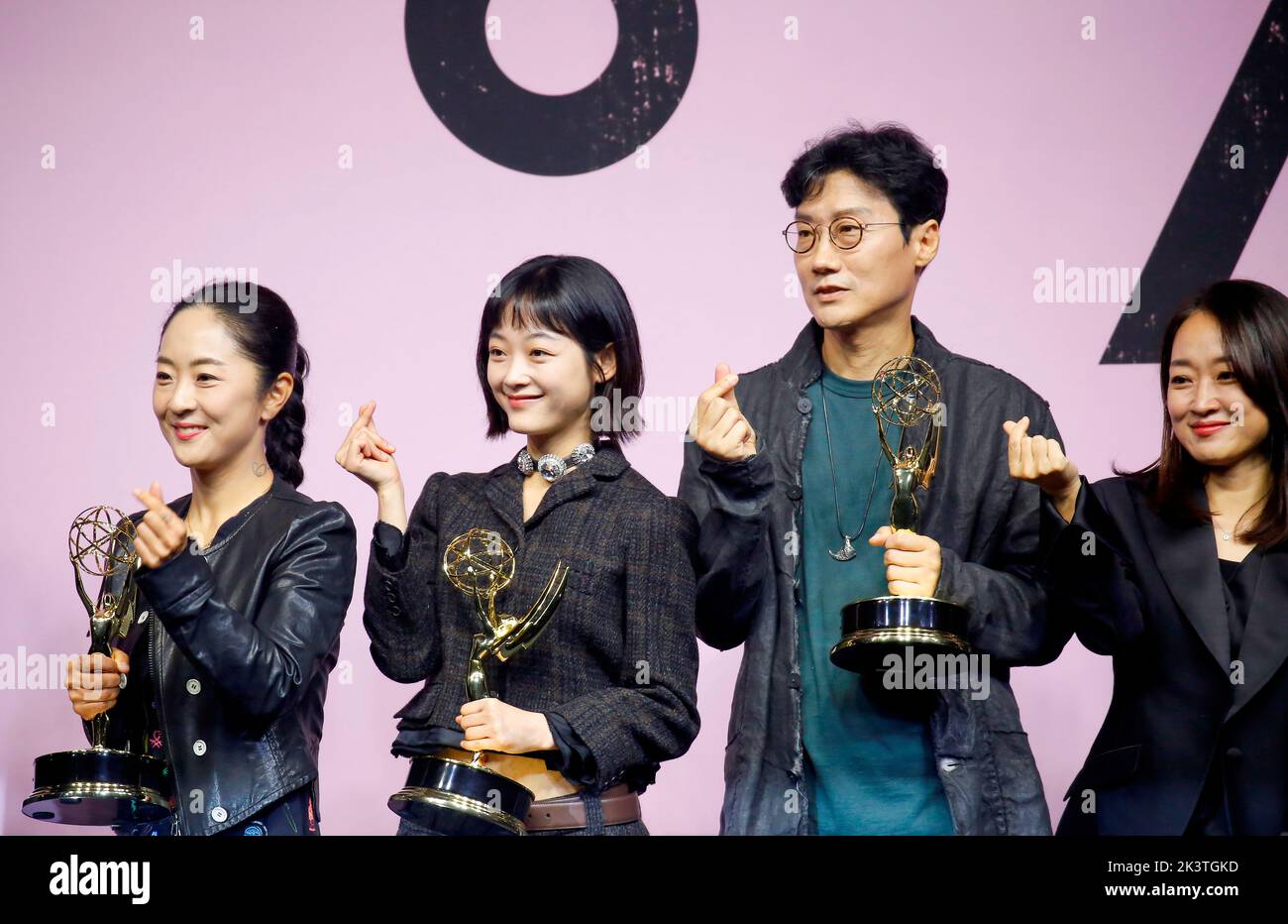 (L-R) Chae Kyoung-Sun, Lee Yoo-Mi, Hwang Dong-Hyuk und Kim Ji-Yeon, 16 ...