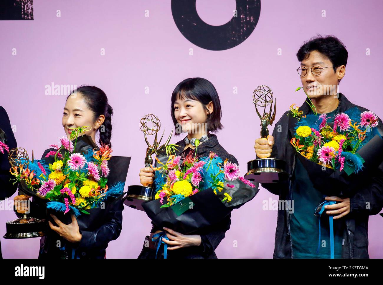 (L-R) Chae Kyoung-Sun, Lee Yoo-Mi und Hwang Dong-Hyuk, 16. September ...