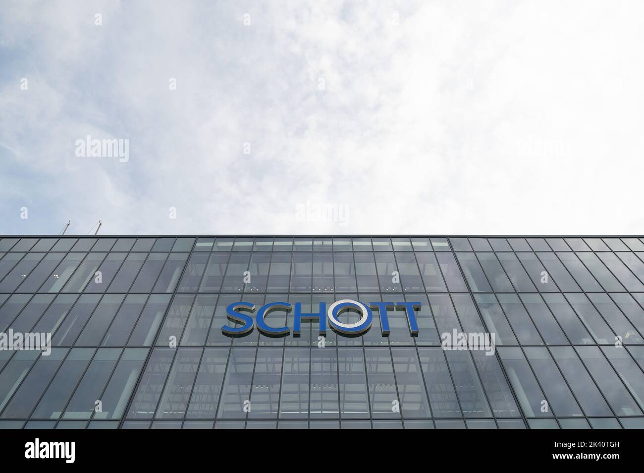 Mainz, Deutschland. 29. September 2022. Das Logo der Schott AG befindet ...