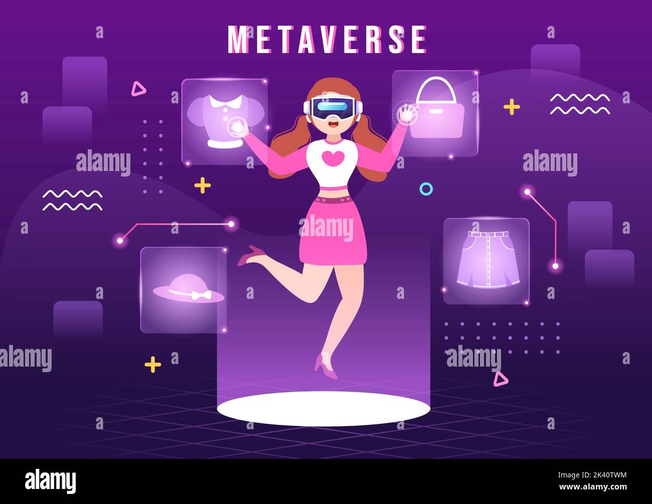 Metaverse hintergrund Stock-Vektorgrafiken kaufen - Seite 2 - Alamy