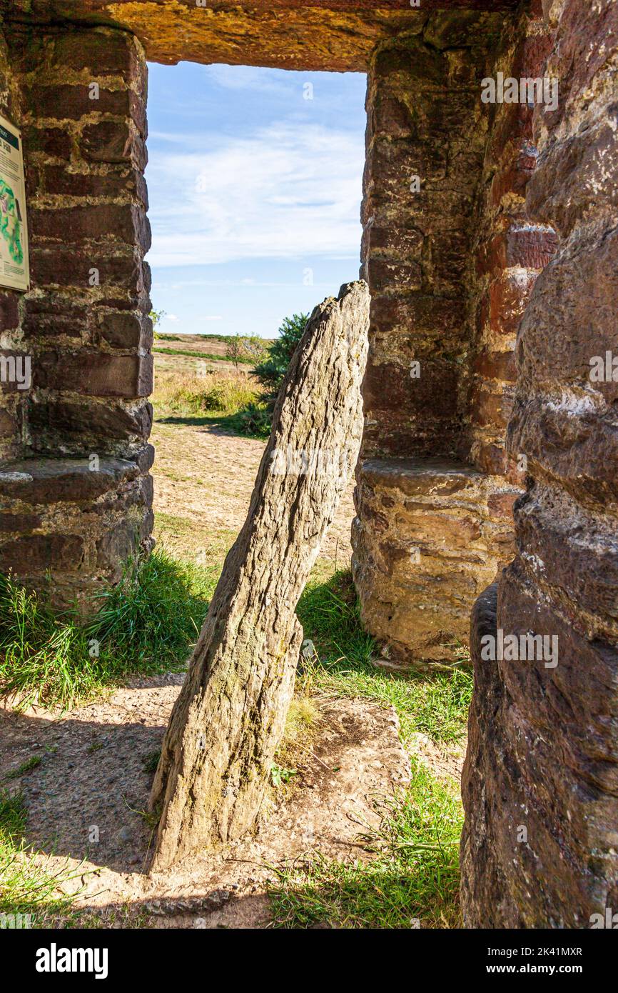Der Caractacus Stone (oder Caratacus Stone), der aus dem 6 ...