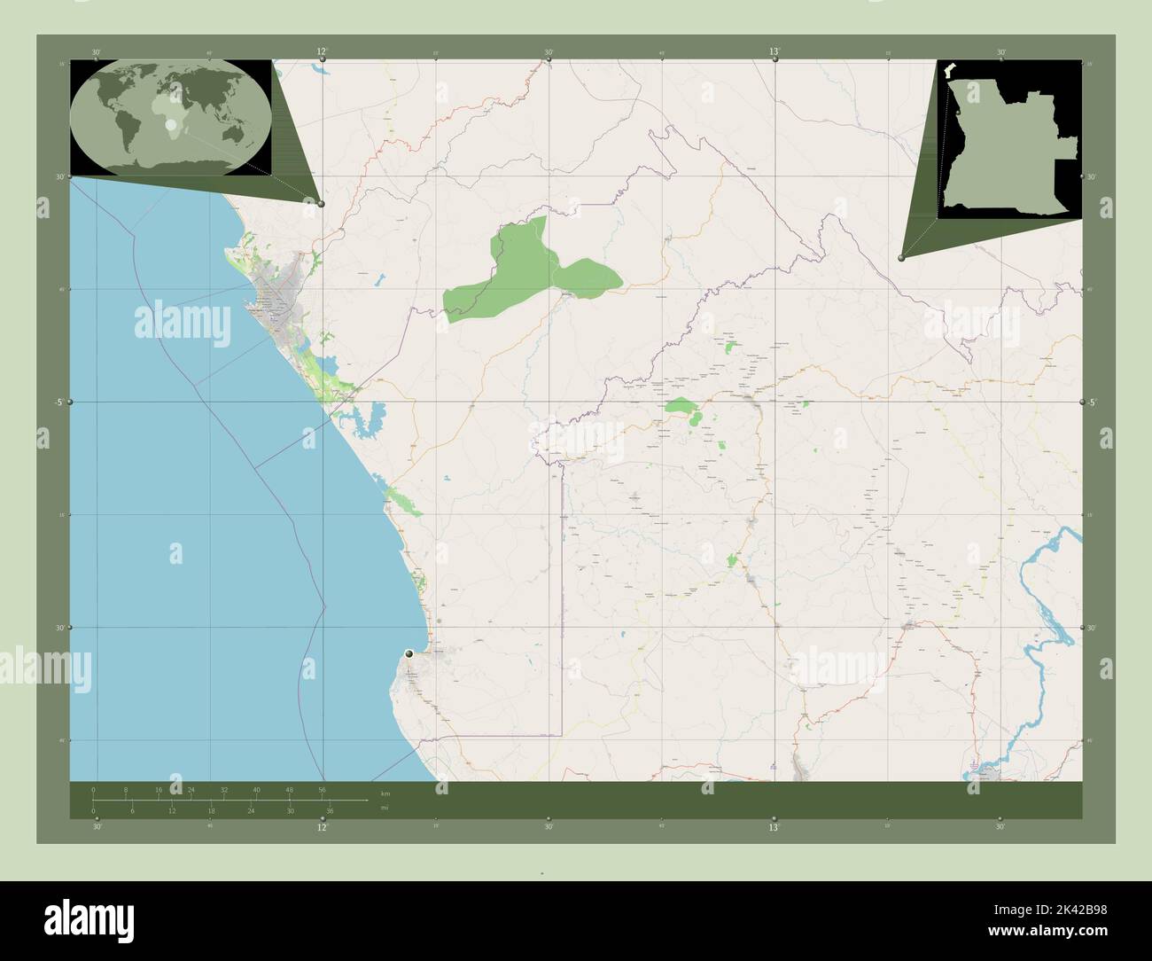 Mappa della provincia di cabinda -Fotos und -Bildmaterial in hoher ...