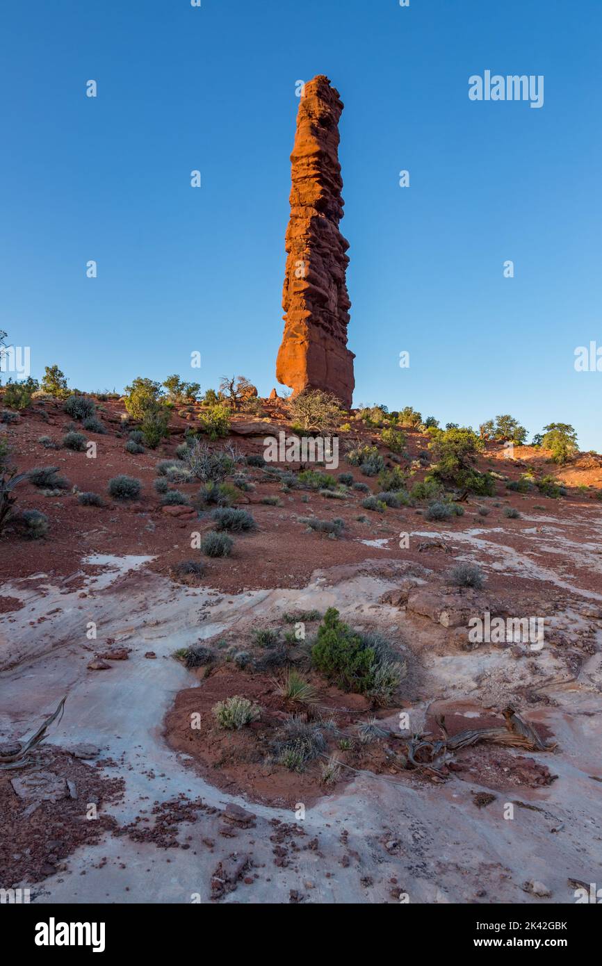 Standing Rock, ein Organ Rock Shale Tower im Land of Standing Rocks im ...