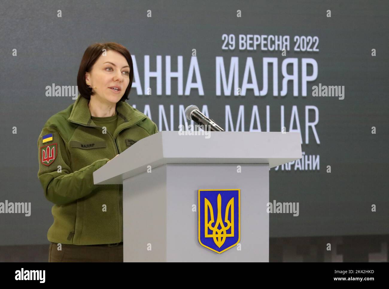 KIEW, UKRAINE - 29. SEPTEMBER 2022 - die stellvertretende ...