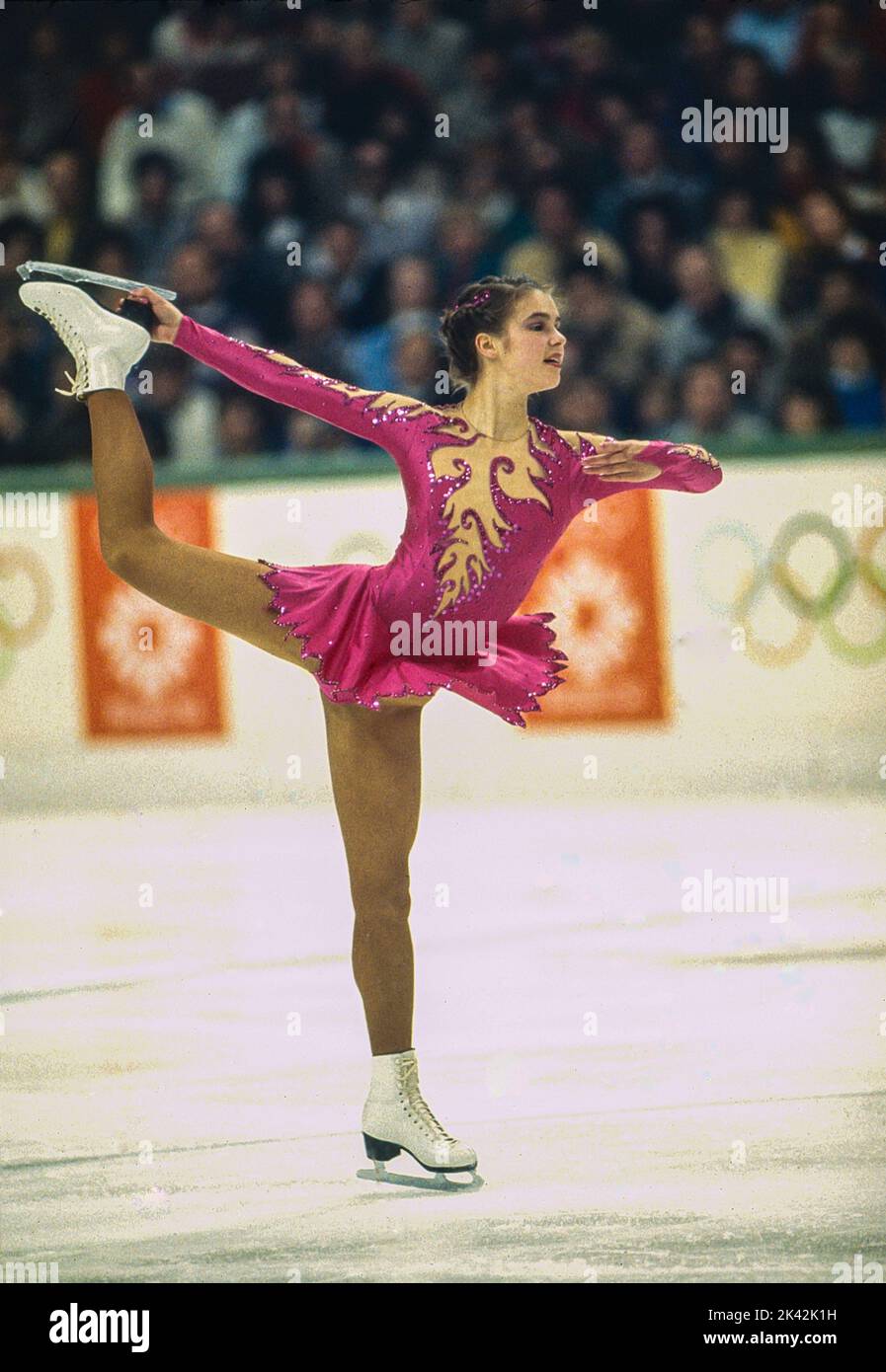 Katarina Witt (DDR) Goldmedaillengewinnerin und Olympiasiegerin im ...