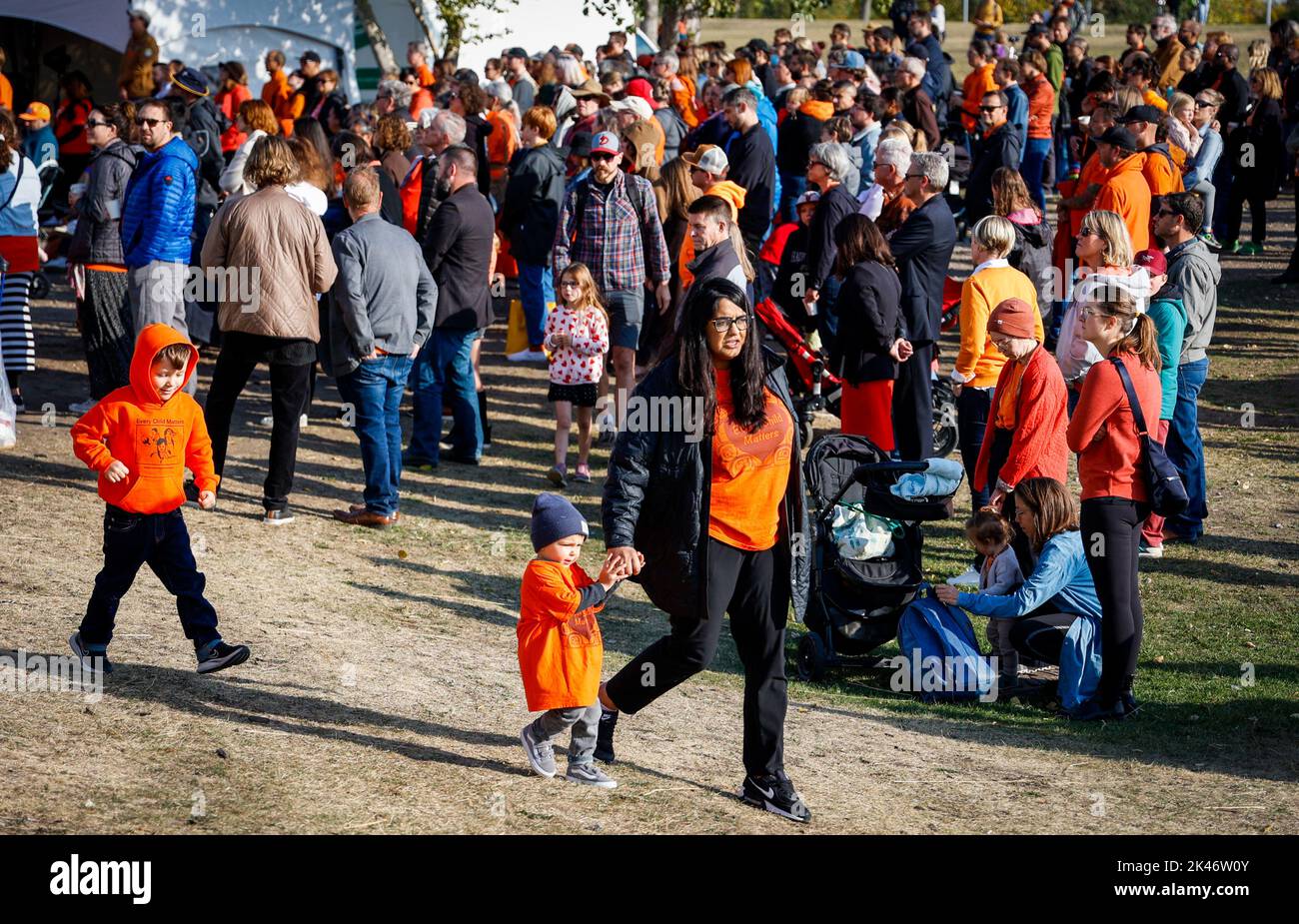 Kanada. 30. September 2022. Menschen nehmen am National Day for Truth ...