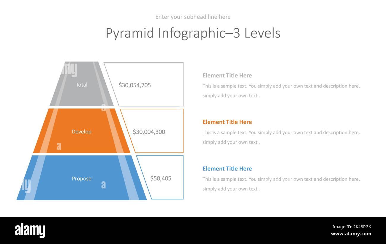 Pyramide Infografik Vorlage Vektor-Design kann für Präsentation ...