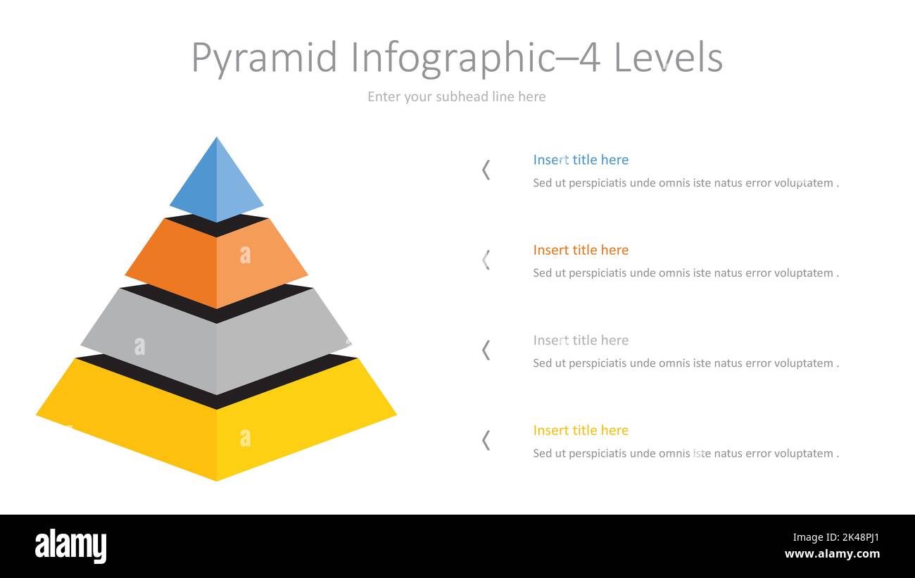 Pyramide Infografik Vorlage Vektor-Design kann für Präsentation ...