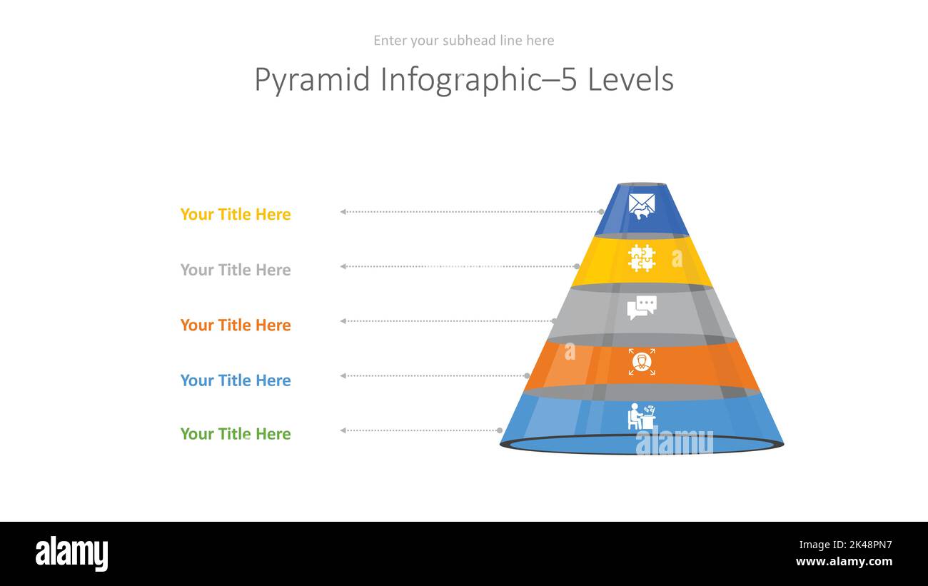 Pyramide Infografik Vorlage Vektor-Design kann für Präsentation ...