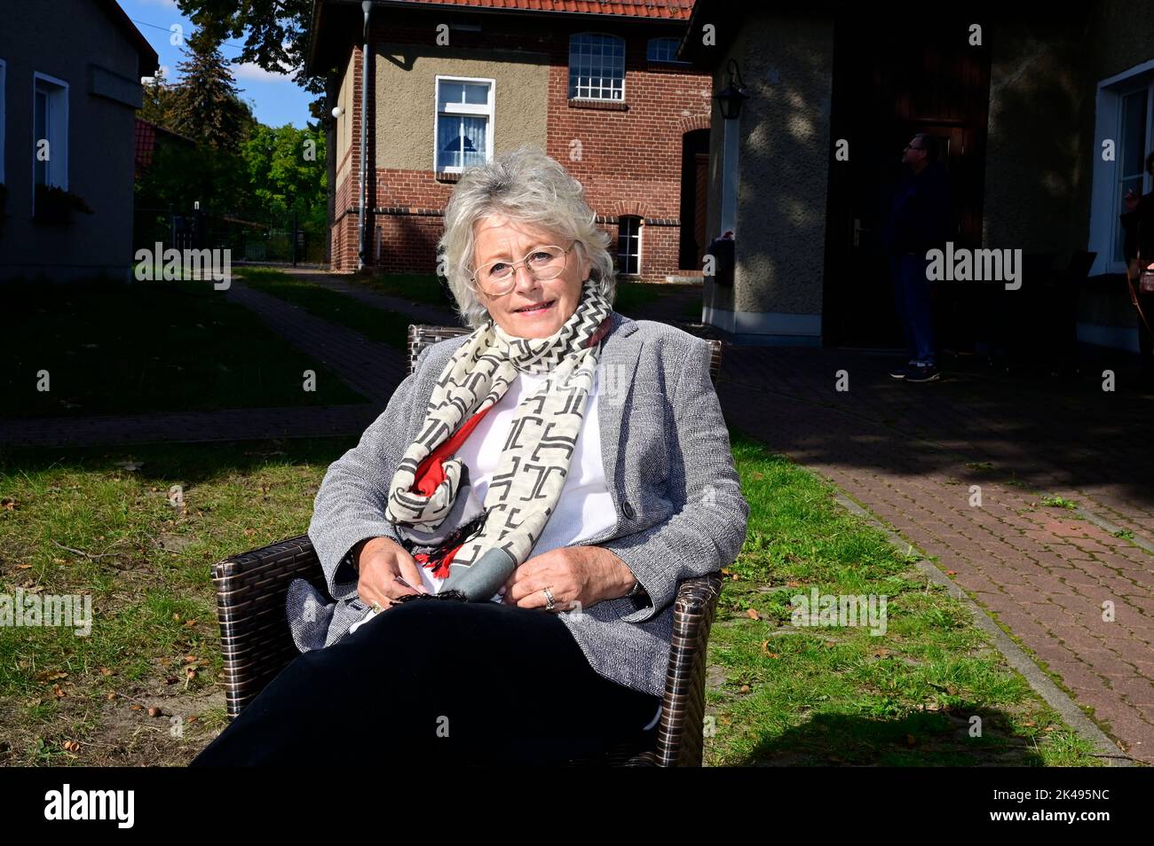 Brigitte Eisenfeld bei der Trauerfeier des Schauspielers Heinz Behrens im Vereinshaus Berliner ...