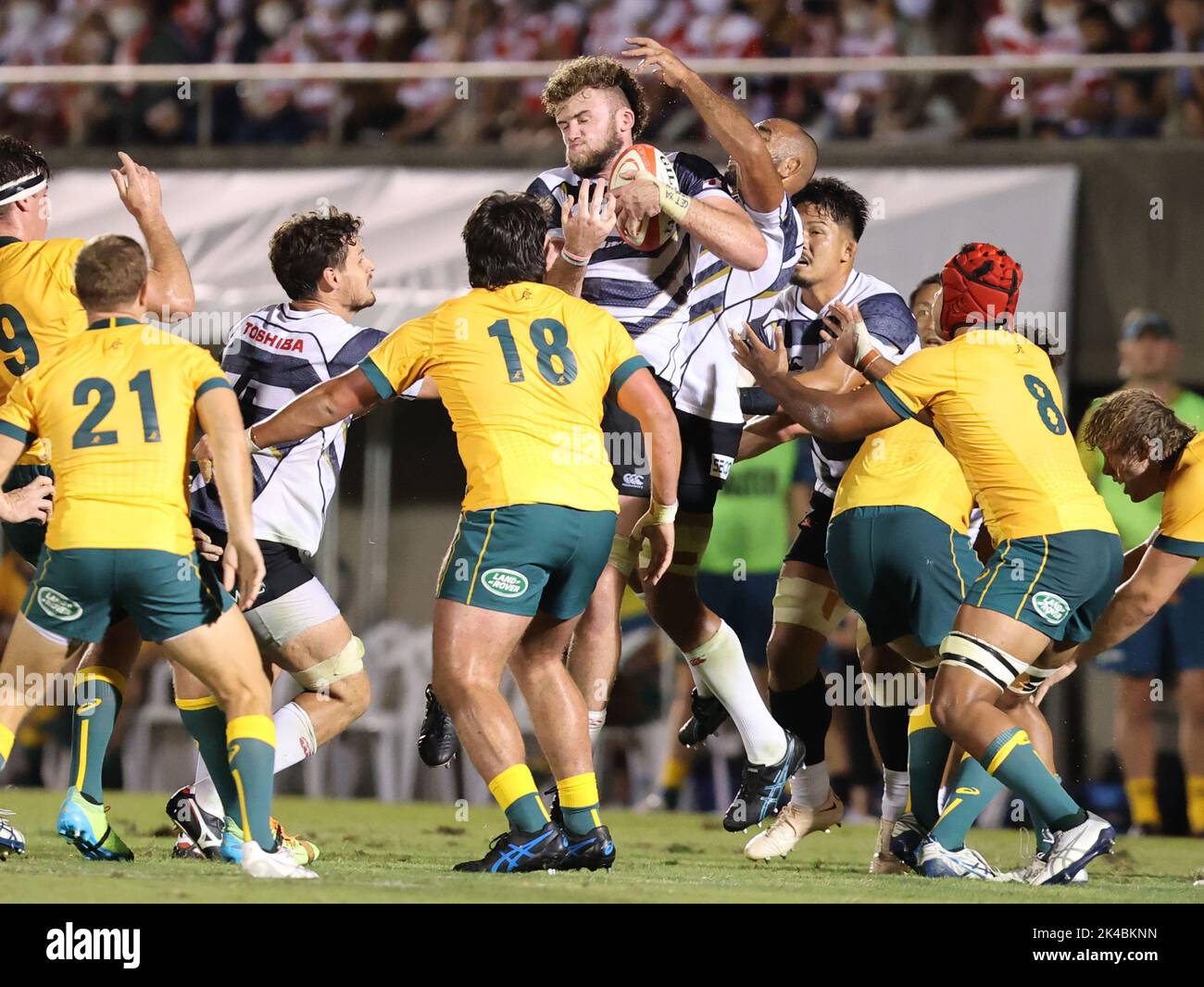 Tokio, Japan. 1. Oktober 2022. Japan XV Lock Warner Dearns fängt am ...