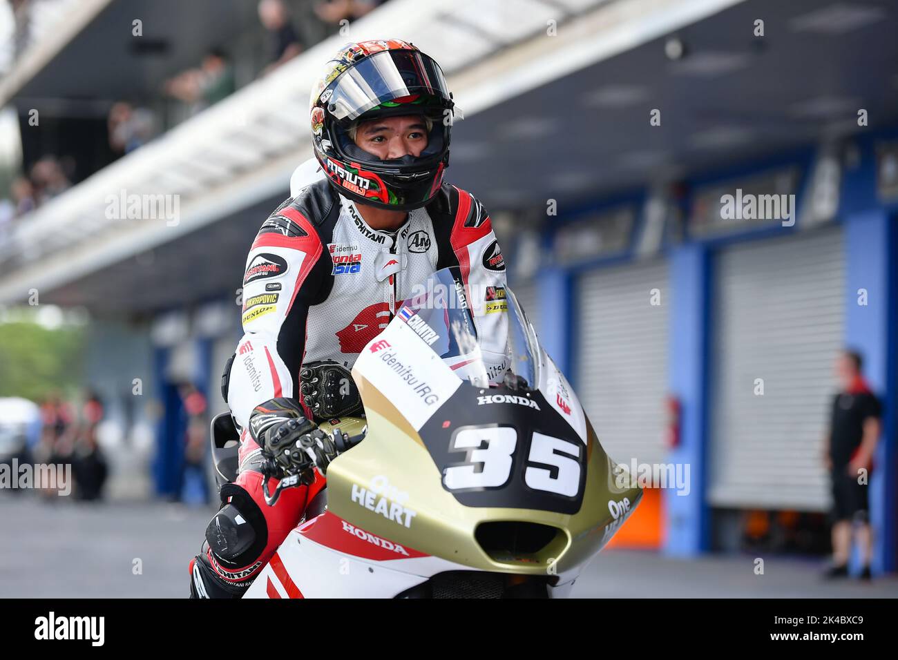 Buriram, Thailand. 01. Oktober 2022. Moto2 Fahrer Somkiat Chantra aus ...