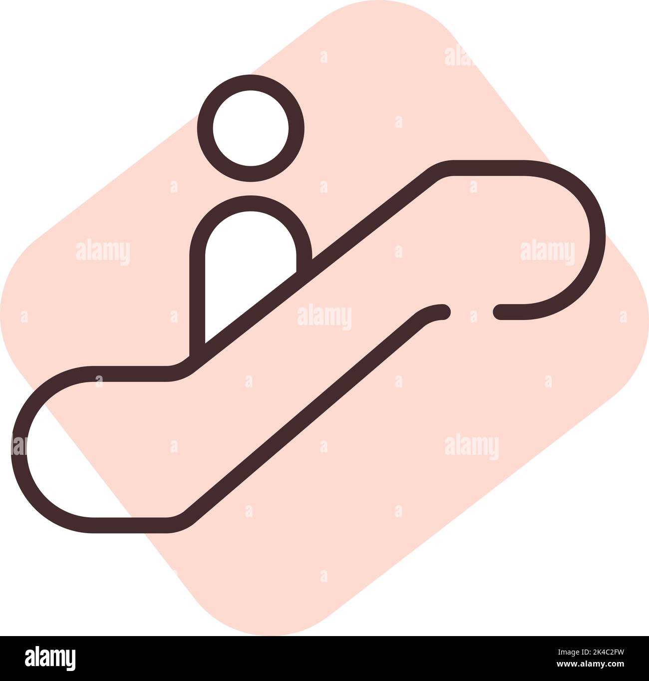 Die rolltreppe hinauf Stock-Vektorgrafiken kaufen - Alamy