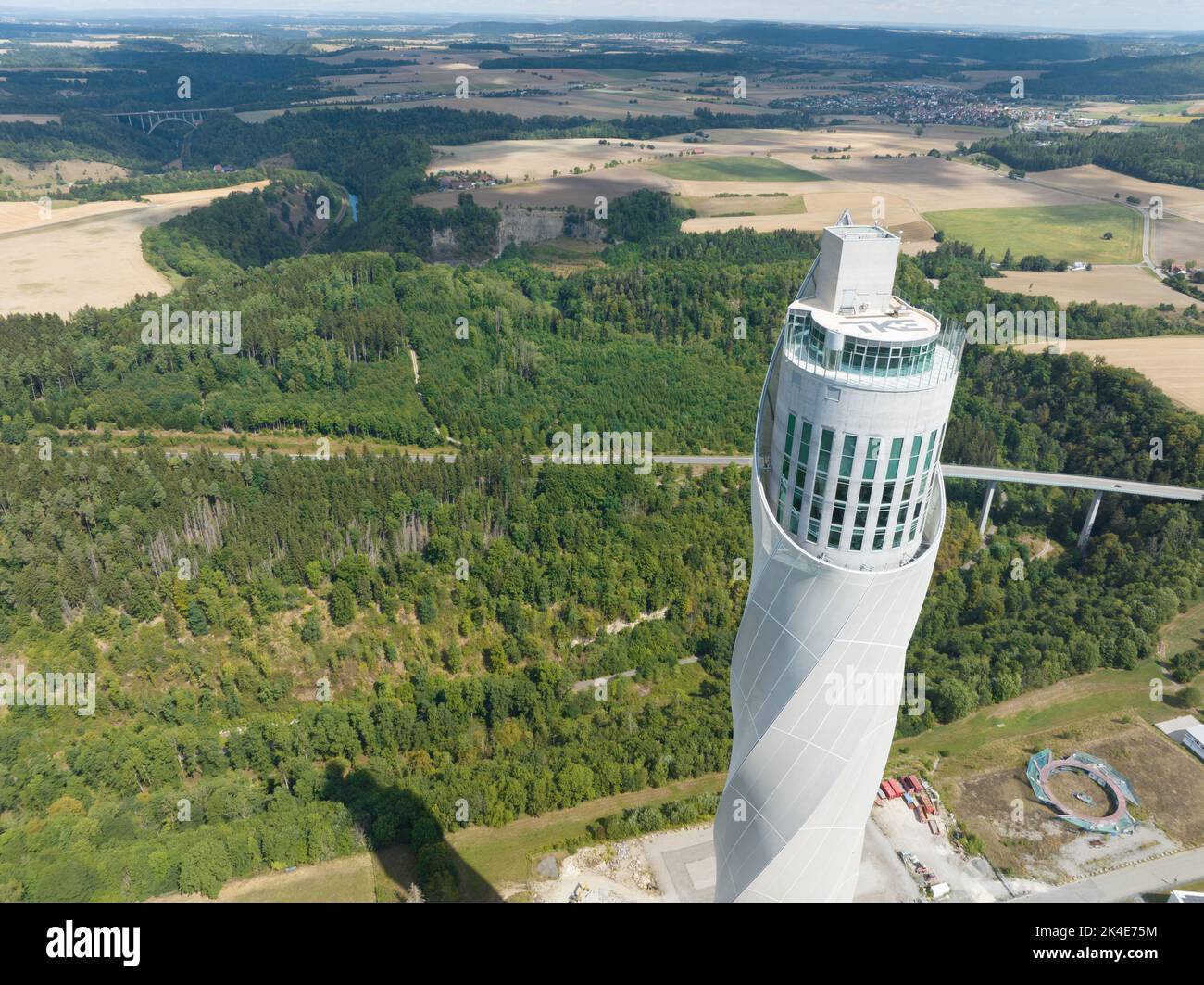 Rottweil, 15.. August 2022, Deutschland. Der TK Elevator Test Tower ist ...