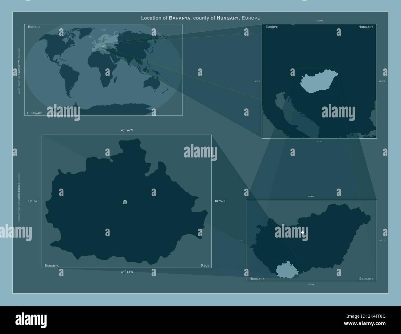 Pecs auf einer karte -Fotos und -Bildmaterial in hoher Auflösung – Alamy