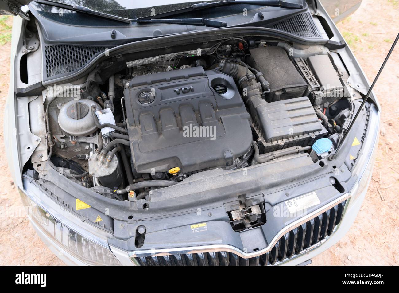 Hamburg, Deutschland. 07.. Mai 2022. Ein Dieselmotor VW EA288 im ...