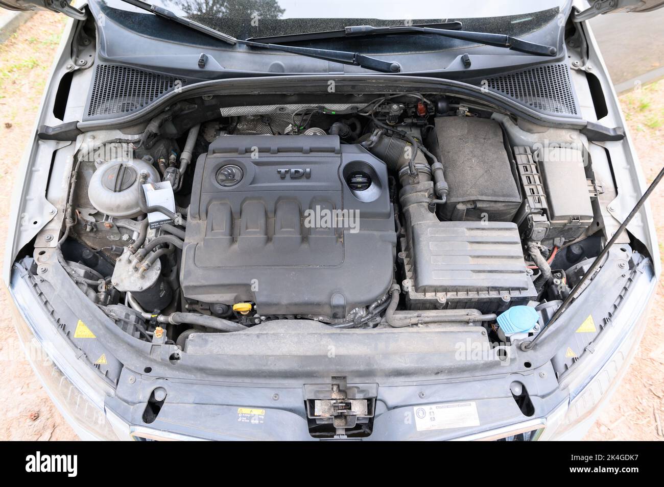 Hamburg, Deutschland. 07.. Mai 2022. Ein Dieselmotor VW EA288 im ...