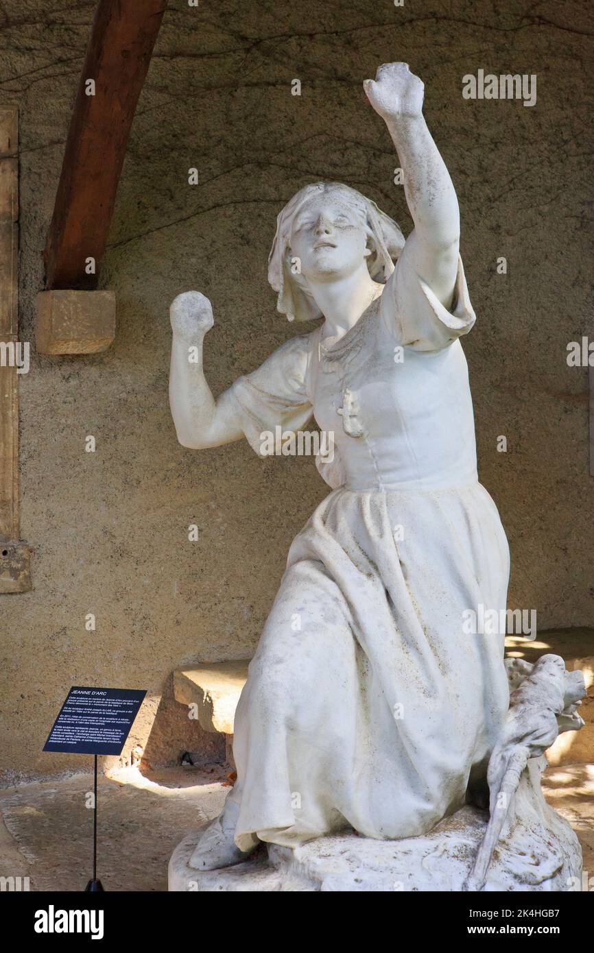 Statue von Jeanne d'Arc (1412-1431), schutzpatronin Frankreichs und ...
