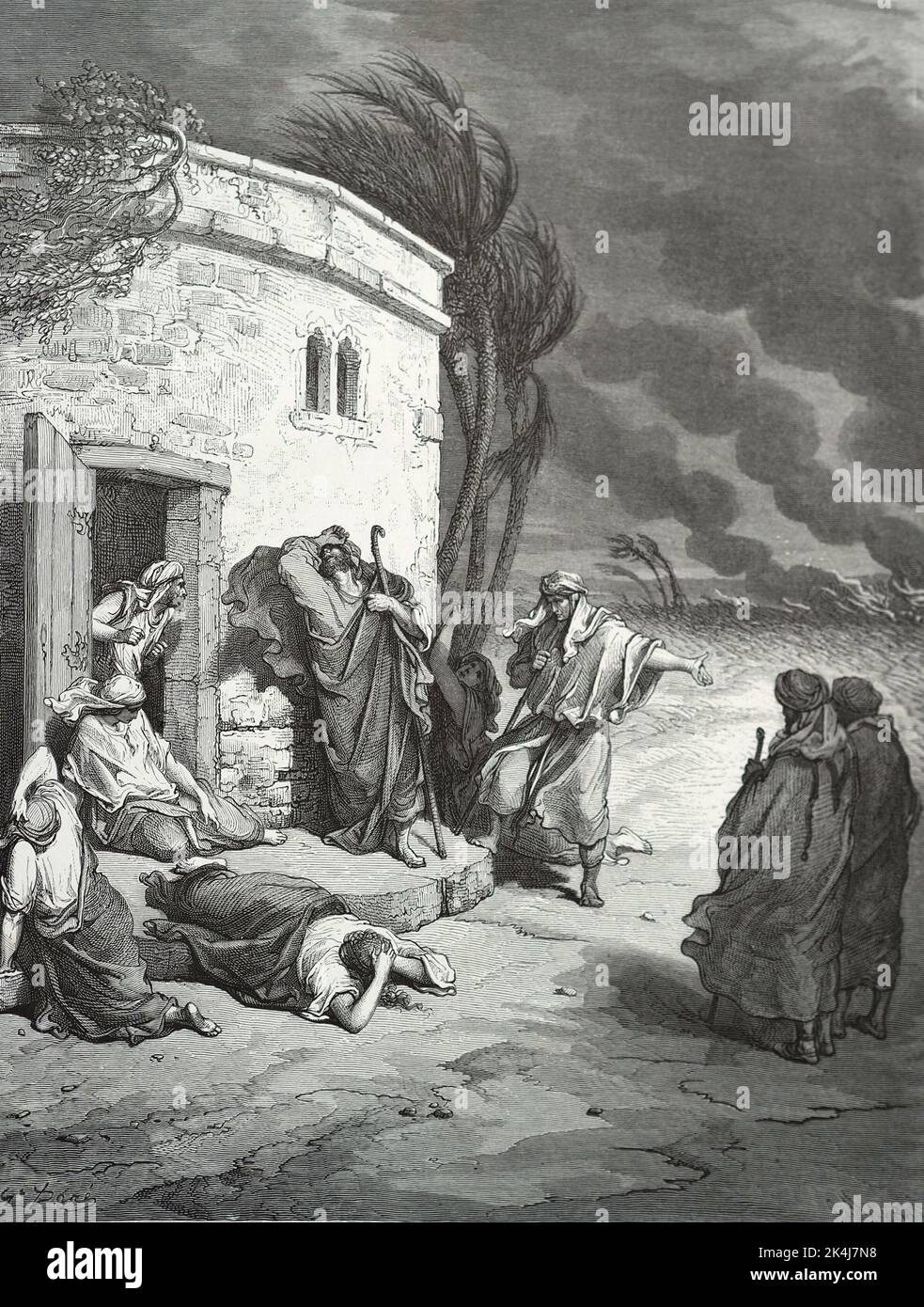 Esther wird ohnmächtig. Illustration von Gustave Dore aus der dritten ...