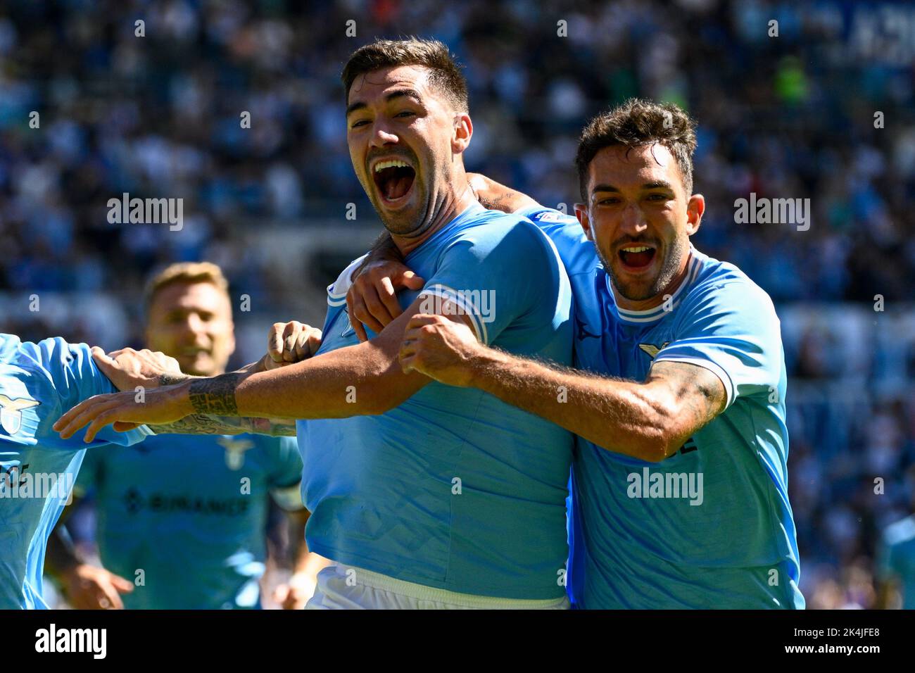 2. Oktober 2022, Rom, Italien: Alessio Romagnoli (SS Lazio) Danilo ...