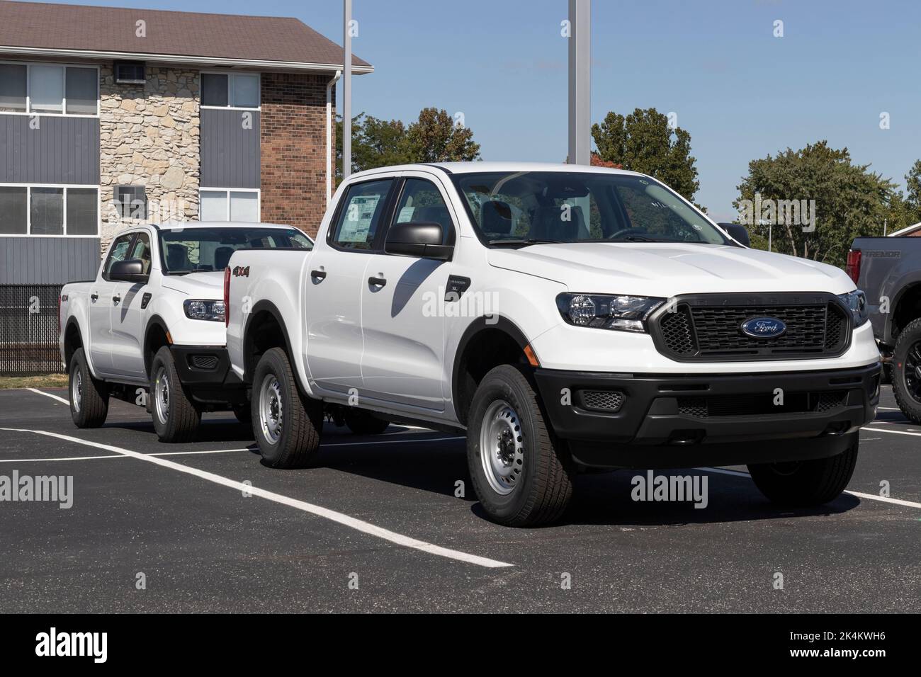 Kokomo - ca. Oktober 2022: Ford Ranger Pickup Truck Display bei einem ...