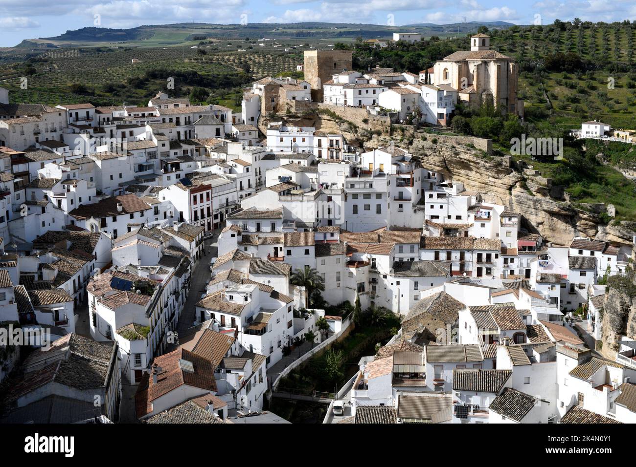 Setenil de las Bodegas, Ruta de los Pueblos Blancos. Cals, Andalusien ...