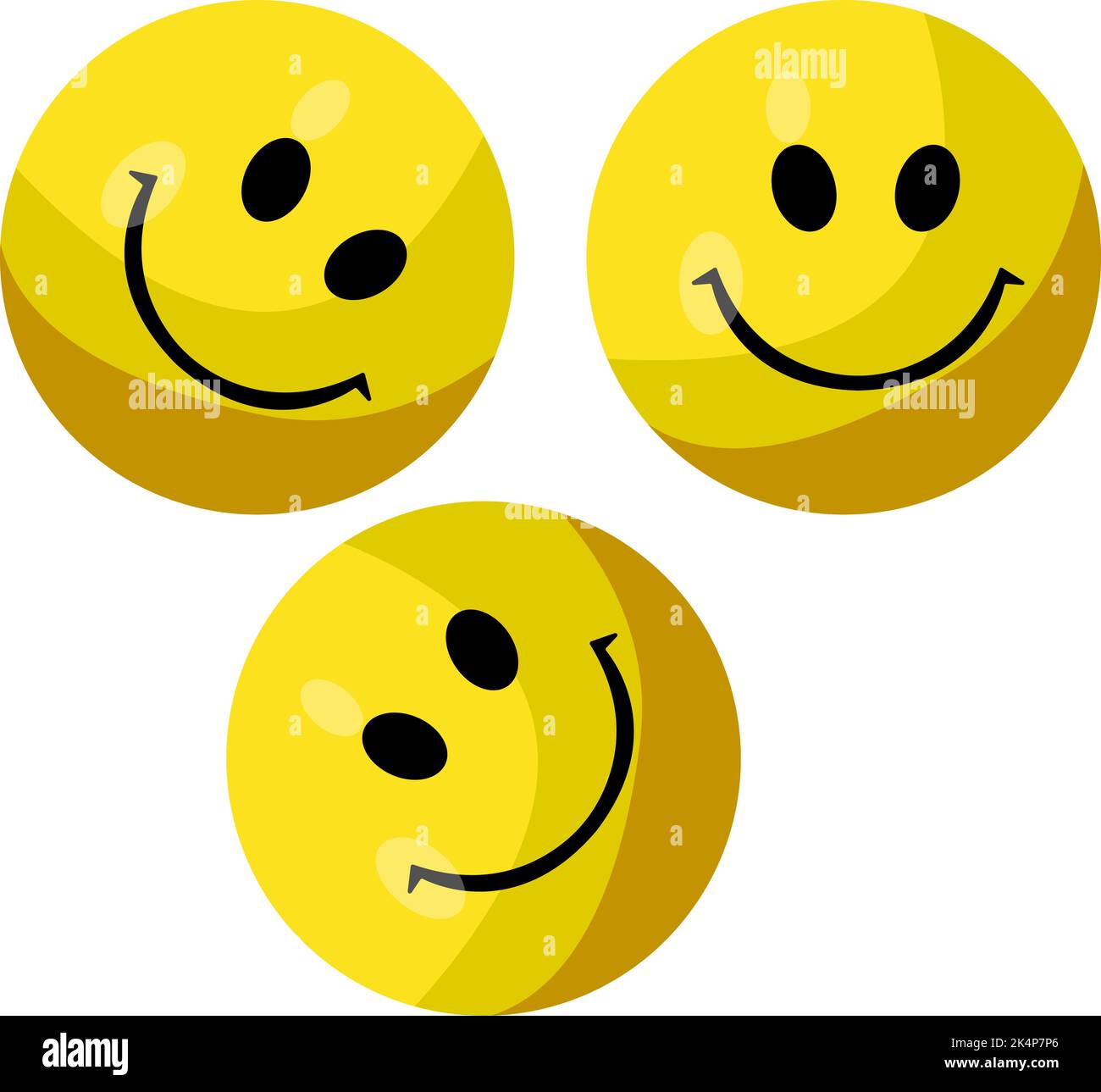 Gelber smiley Stock-Vektorgrafiken kaufen - Alamy