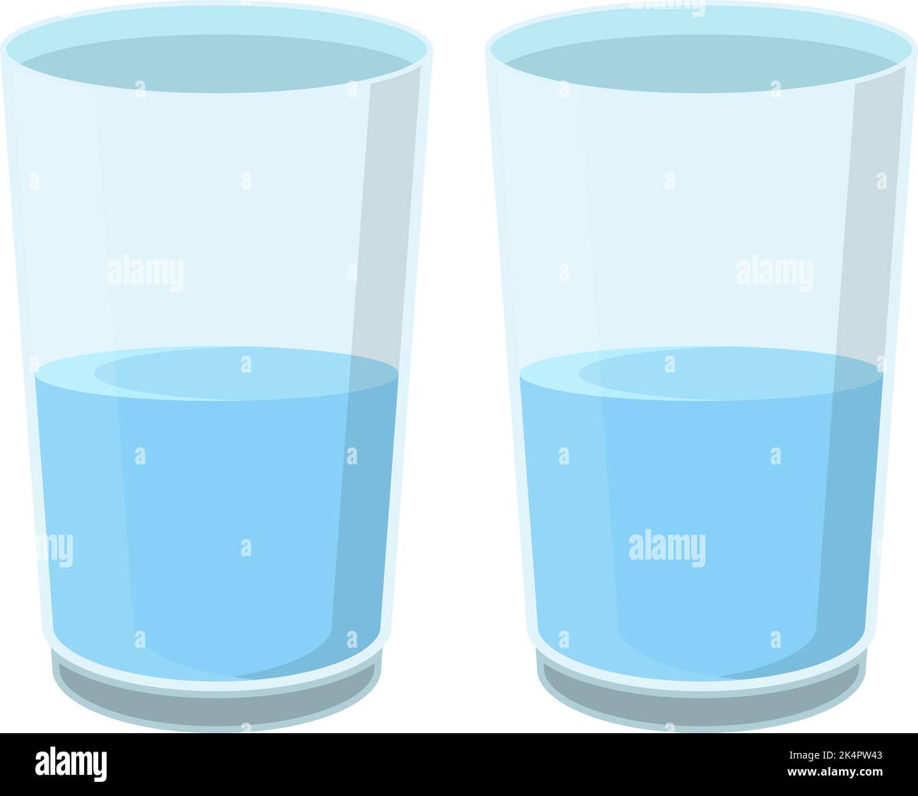 Halb voll oder halb leer Stock-Vektorgrafiken kaufen - Alamy