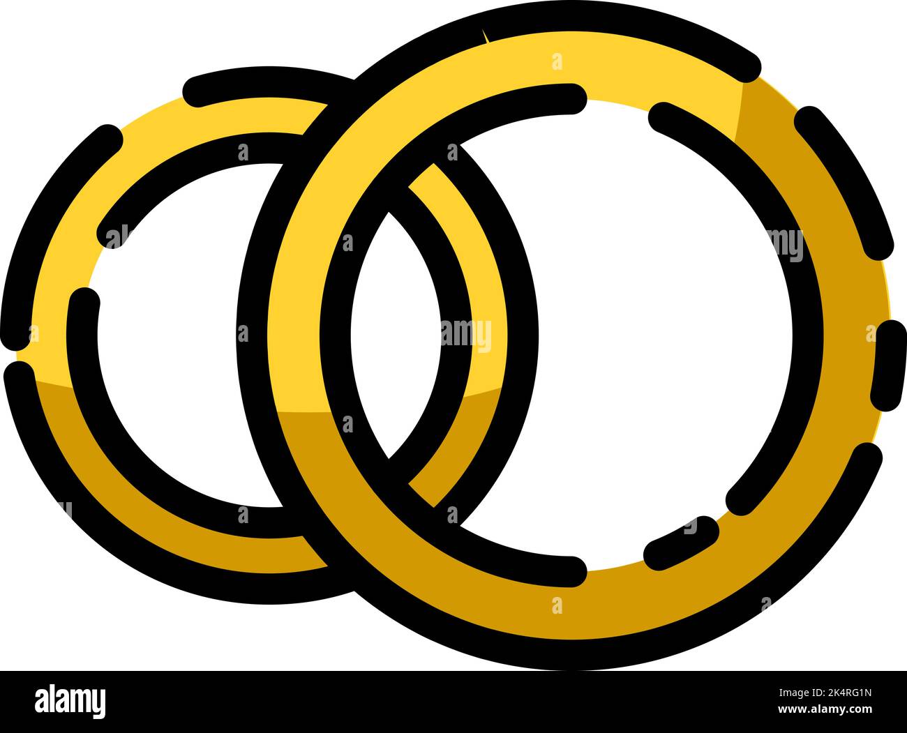 Wedding ring isolated icon vector -Fotos und -Bildmaterial in hoher ...