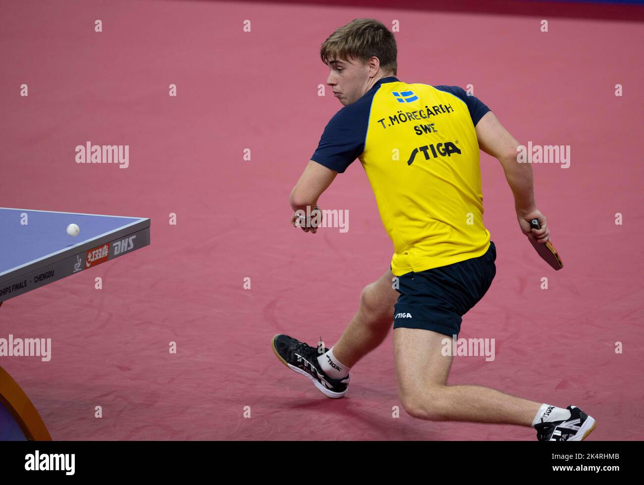 CHENGDU, CHINA - 3. OKTOBER 2022 - der Schwede Truls Moregard tritt ...