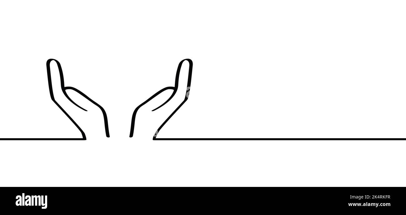 Offene hand piktogramm -Fotos und -Bildmaterial in hoher Auflösung – Alamy
