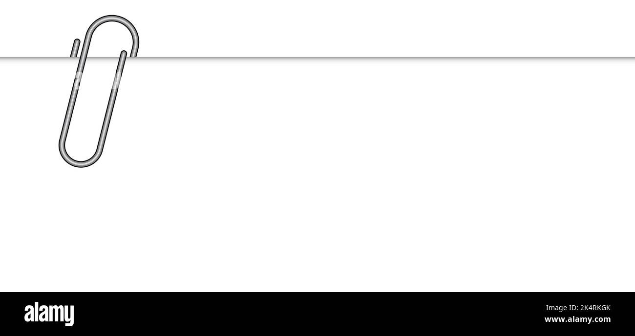 Büroklammern aus Metall auf transparentem Hintergrund. Cartoon ...