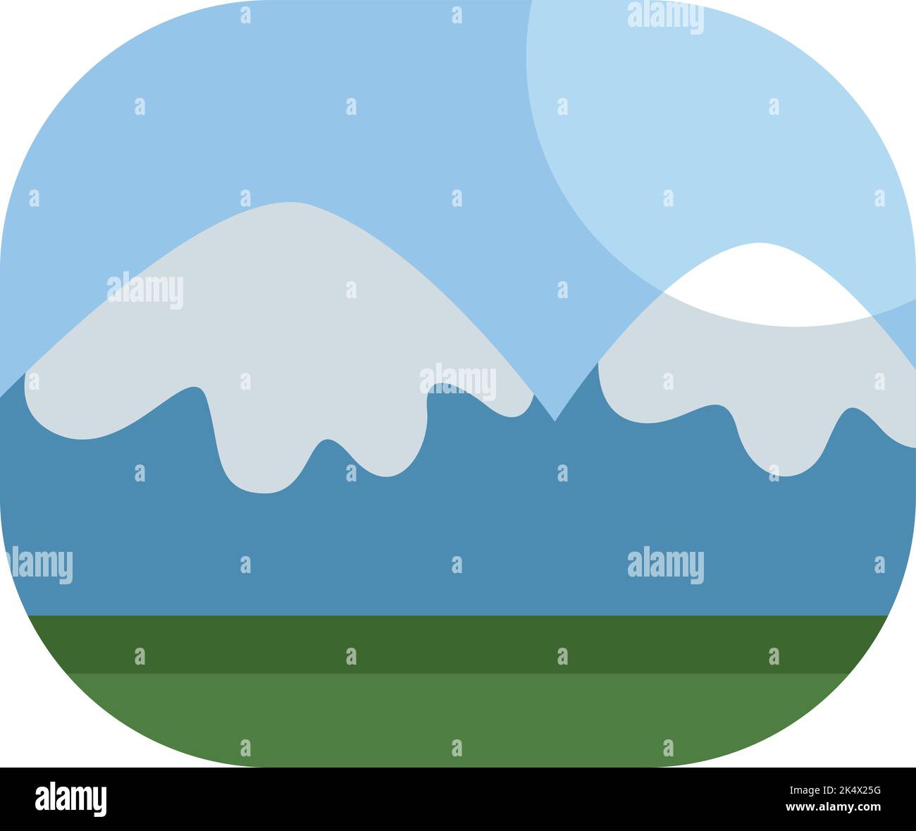 Berge gletscher Stock-Vektorgrafiken kaufen - Alamy