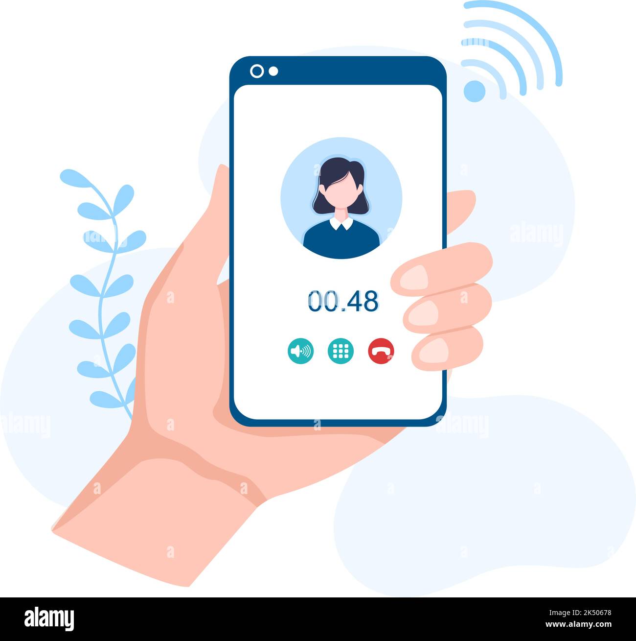 VOIP- oder Voice-over-Internet-Protokoll mit Telefonie-Scheme ...