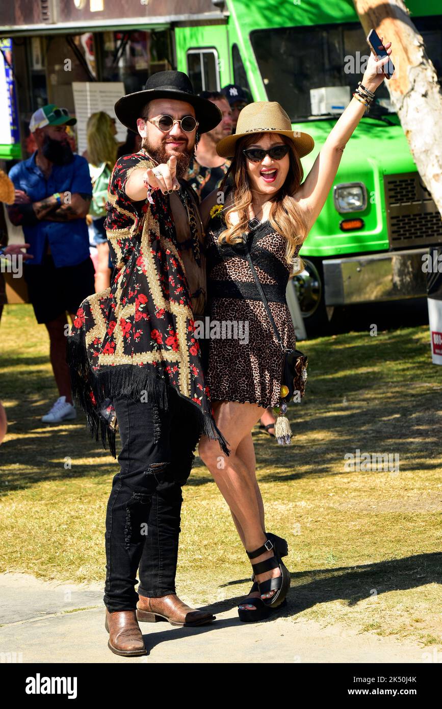 Redondo Beach, Kalifornien 18. September 2022 - Festivalbesucher auf ...