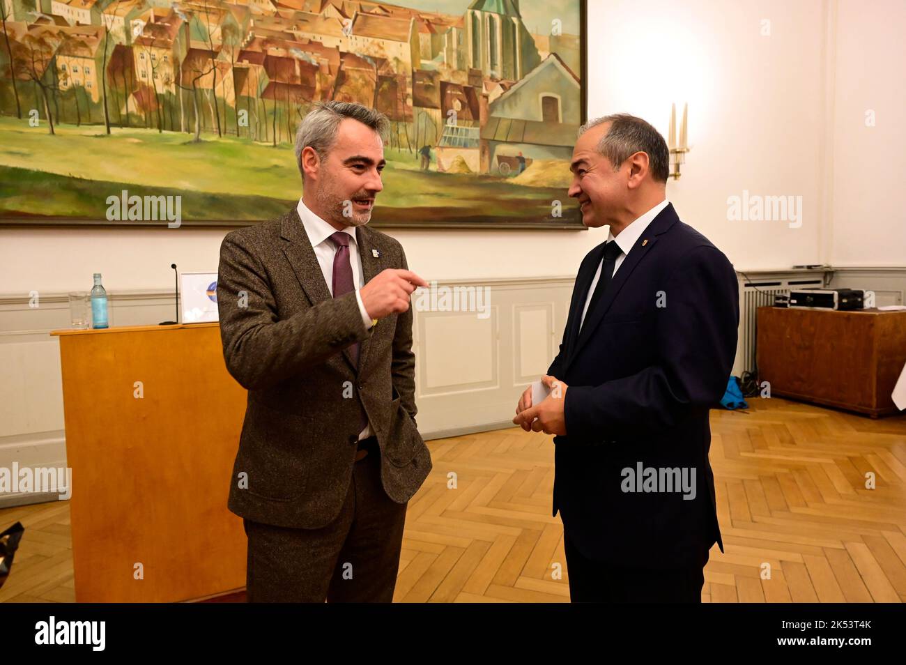 Im Bild: Stephan Rauhut und Octavian Ursu. Empfang des Bundeskongresses ...