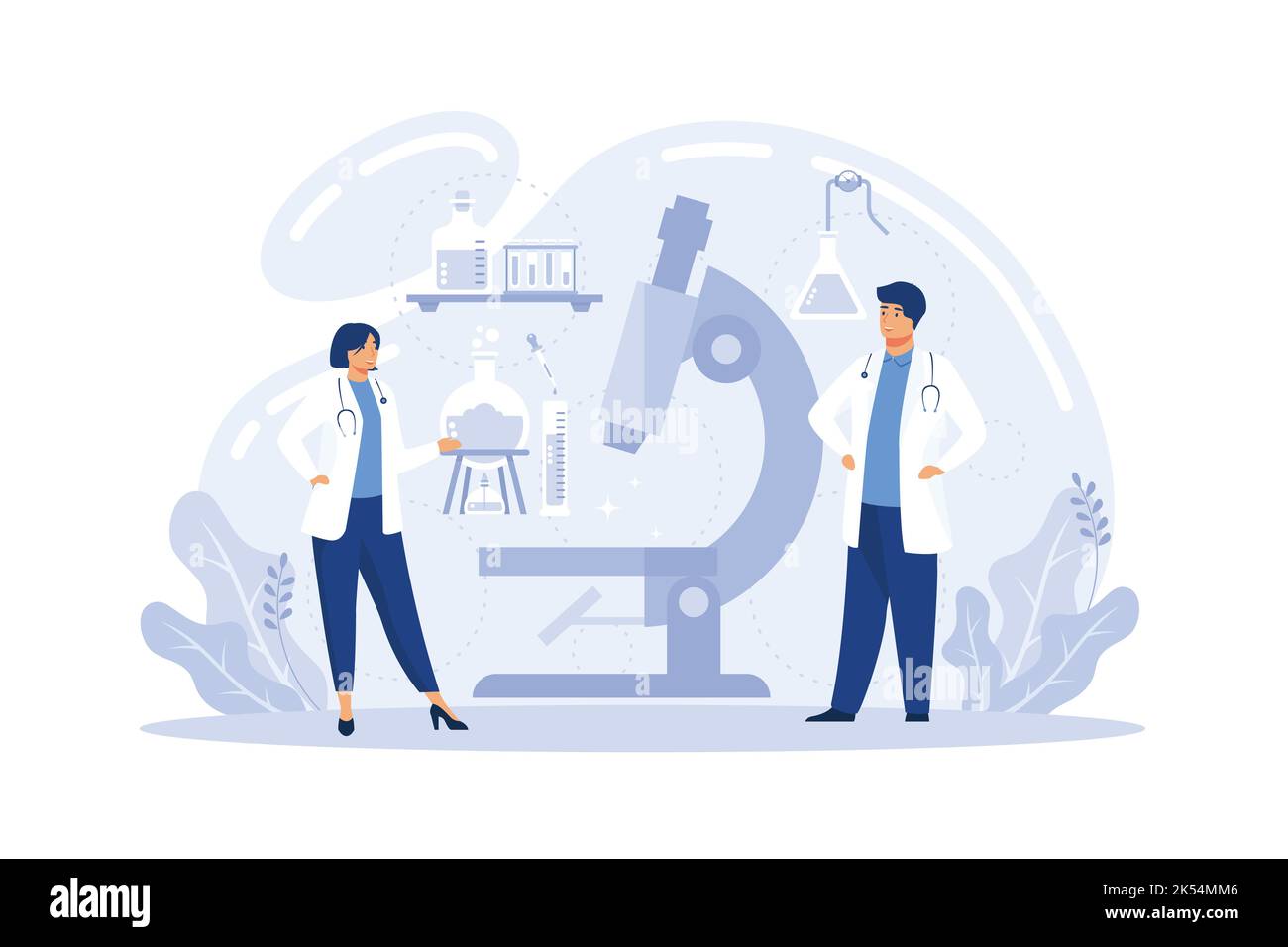 Vorlage für medizinische Tests. Chemische Laboranalyse ...