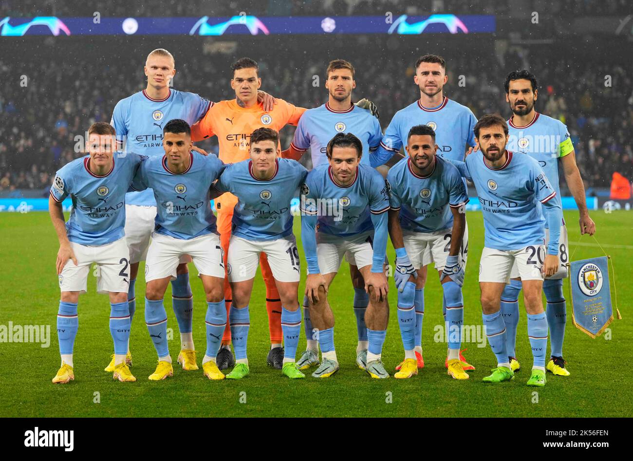 5. Oktober 2022: . Manchester-Team während Manchester City und FC ...