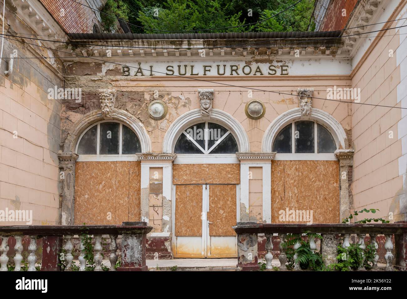 Konstruktive Details der Kaiserthermen oder Neptun Bäder Gebäude, ein ...