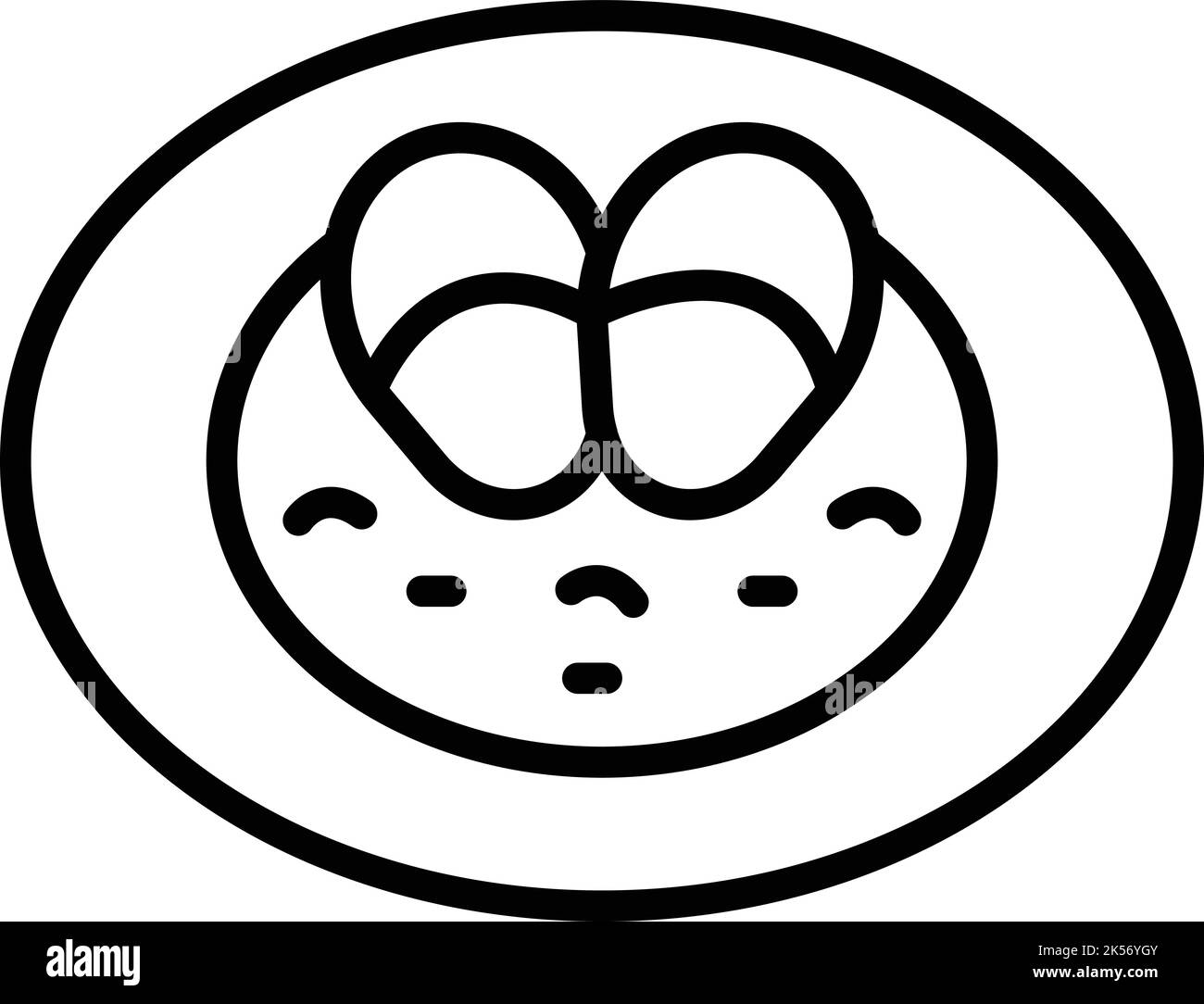 Tapas Paella Symbol Umriss Vektor. Kulinarische Küche. Mittagsgericht ...