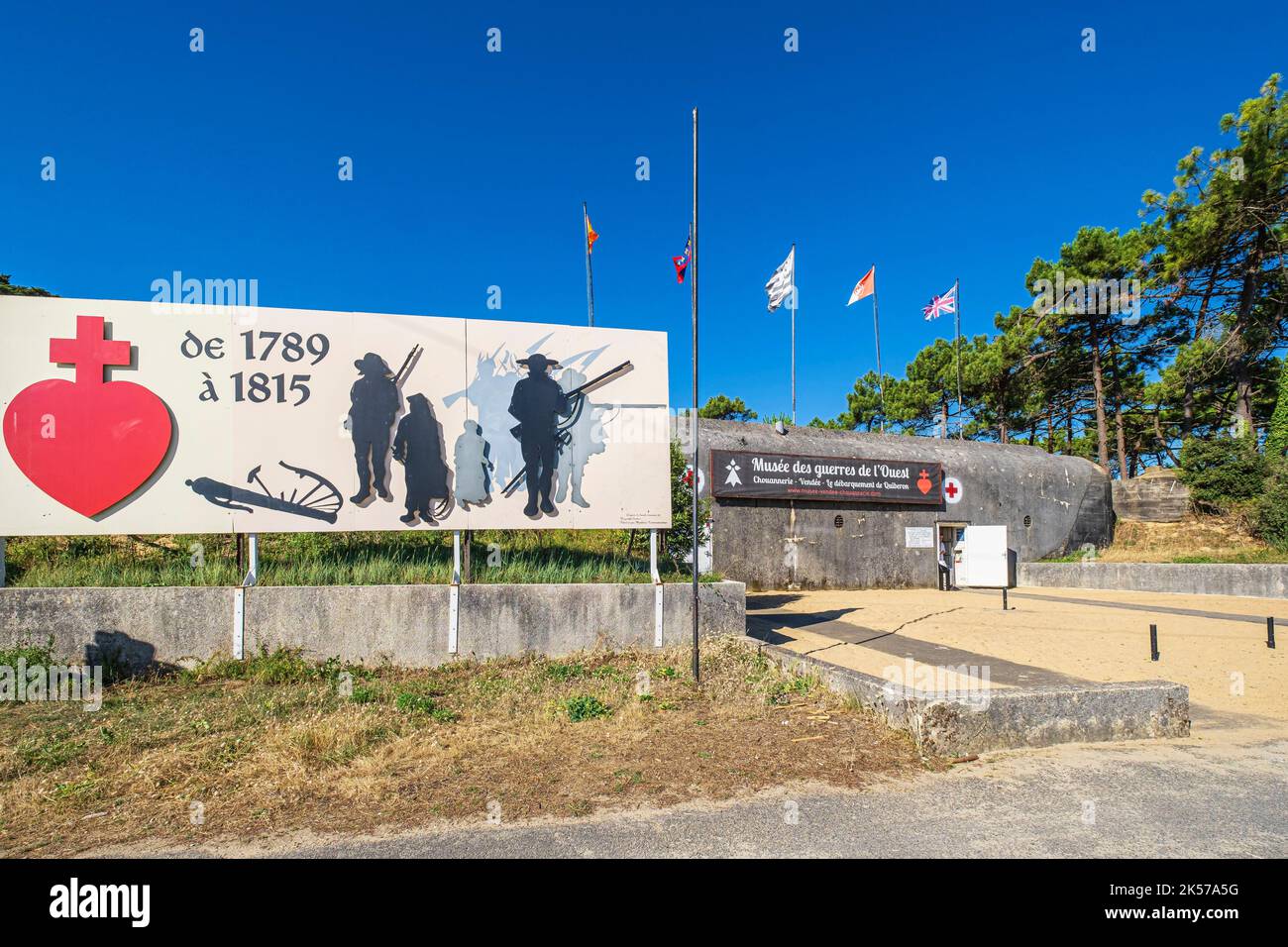 Frankreich, Morbihan, Plouharnel, Chouannerie Museum, Erinnerung an die ...