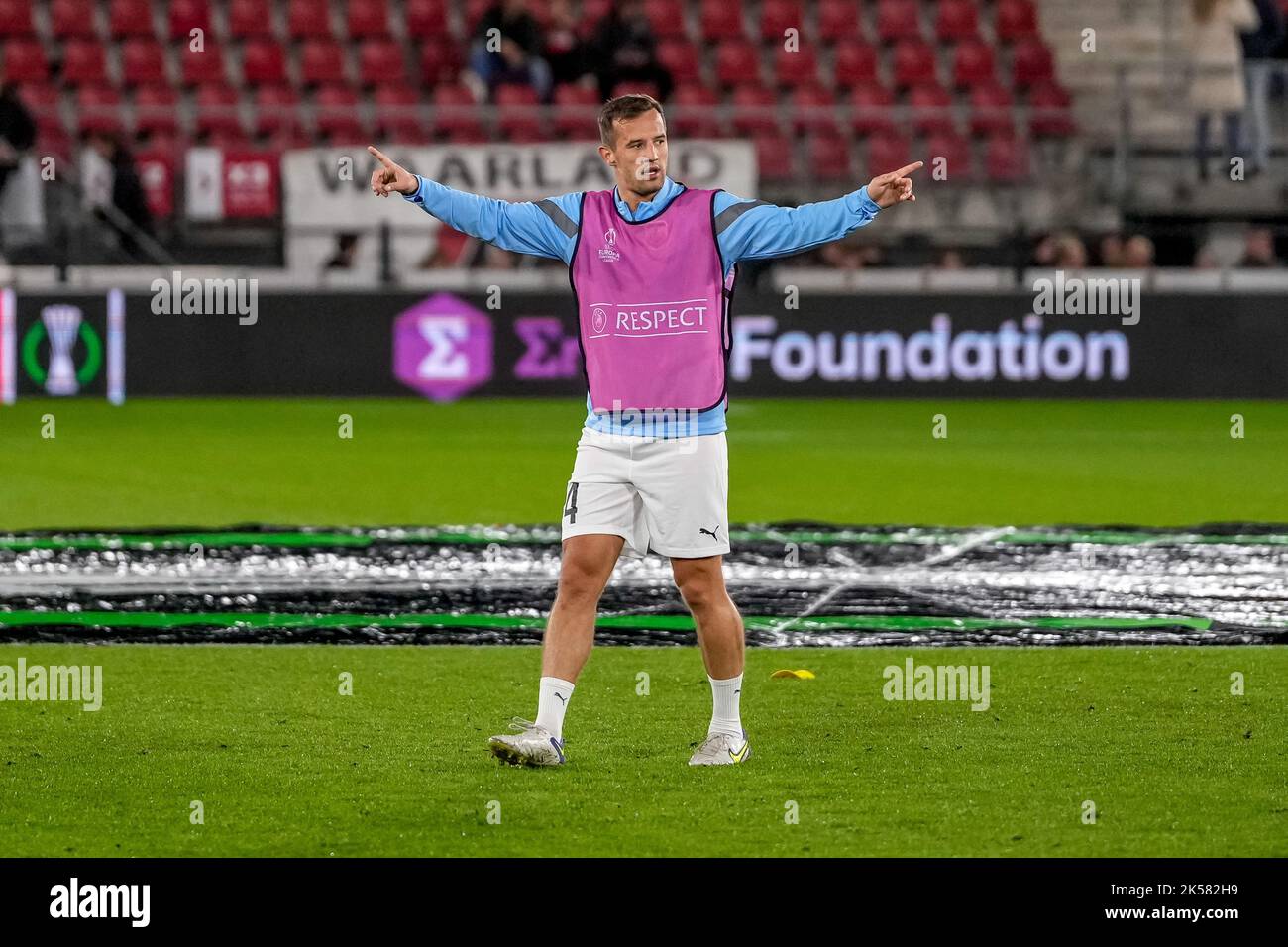 ALKMAAR, NIEDERLANDE - 6. OKTOBER: Vukasin Jovanovic von Apollon während des Spiels der UEFA ...