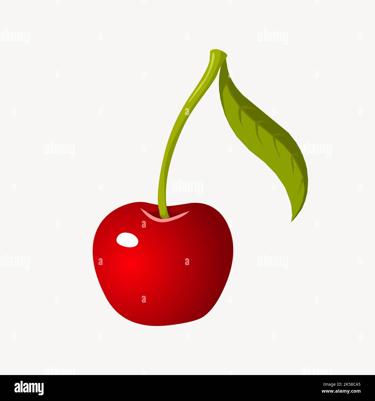 Kirsche Cliparts, Obst Illustration Vektor Stock-Vektorgrafik - Alamy