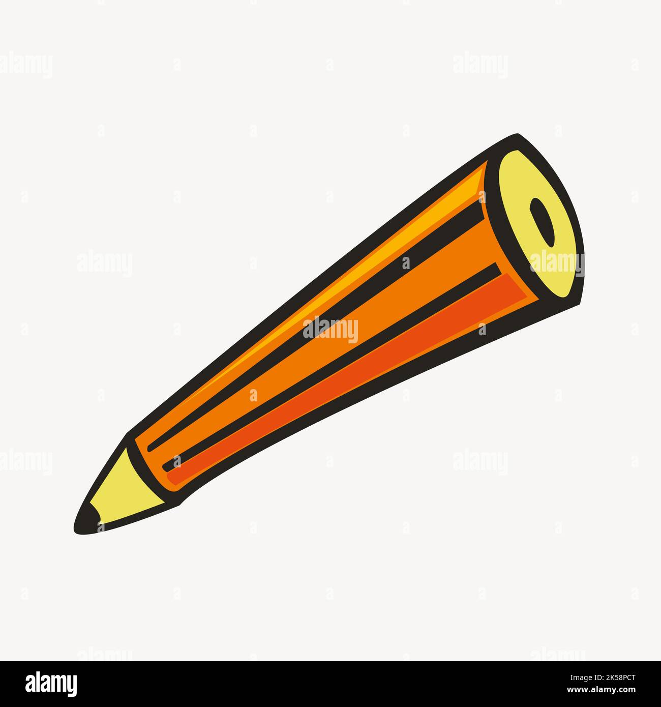 Cartoon Bleistift Clipart, Illustration Vektor Stock-Vektorgrafik - Alamy
